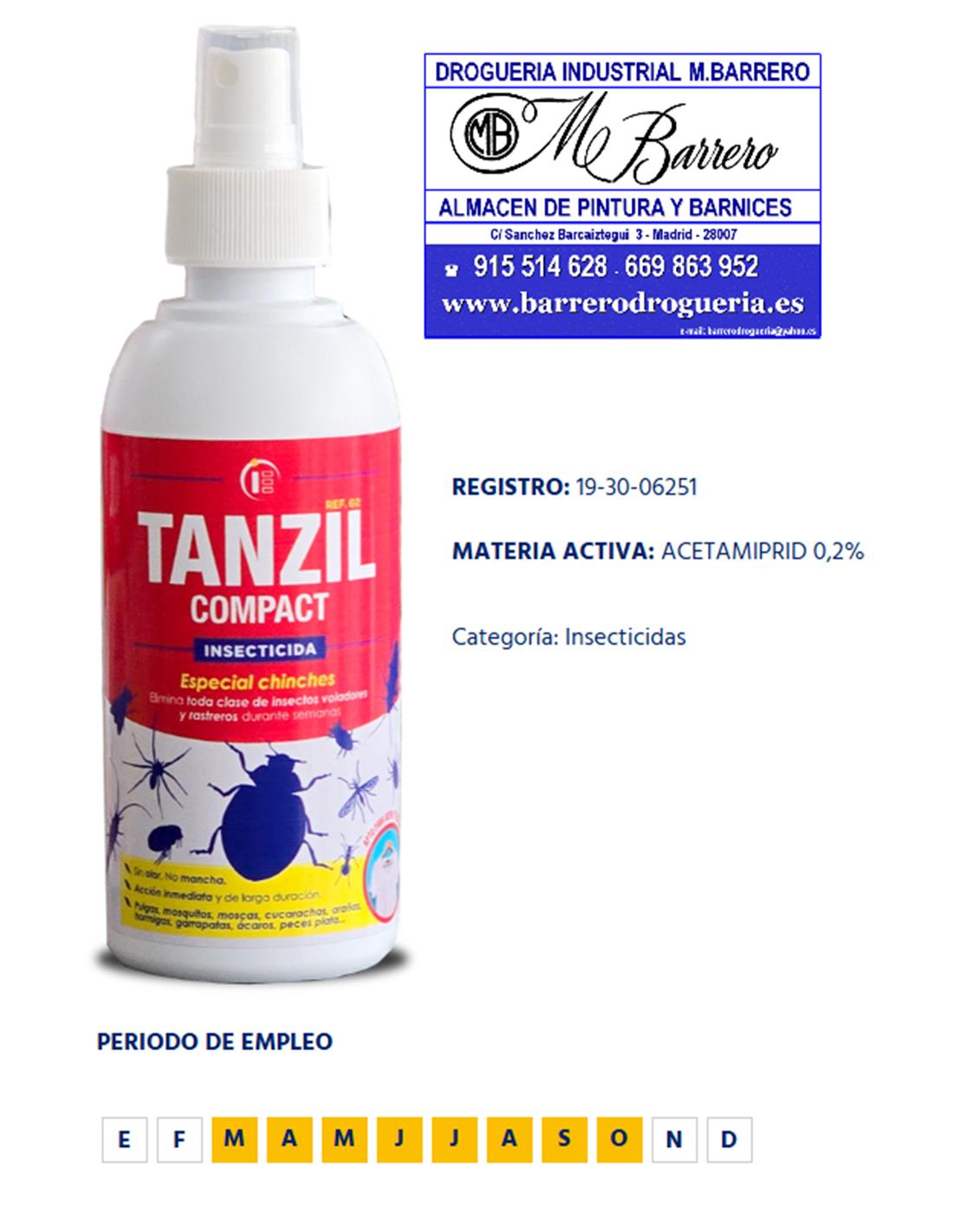 Tanzil Compact: Insecticida y Acaricida | Protección 6 Meses